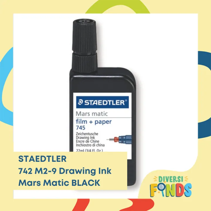 Staedtler Drawing Ink Mars Matic 745 - BLACK INK | Lazada PH