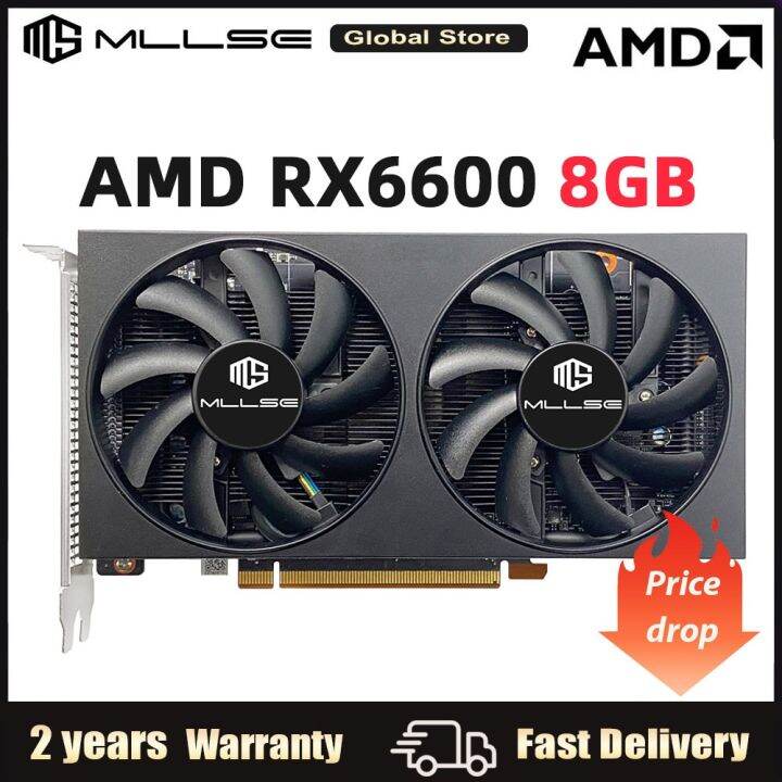 MLLSE RX 6600 Graphics Card 8GB GPU GDDR6 128Bit 7NM 1750 Mhz Computer ...