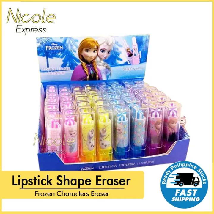 Lipstick Design Eraser for Kids Frozen Design School Supplies ...