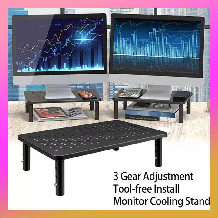 HOK 3 Height Adjustable monitor riser Ergonomic For Laptop stand with ...
