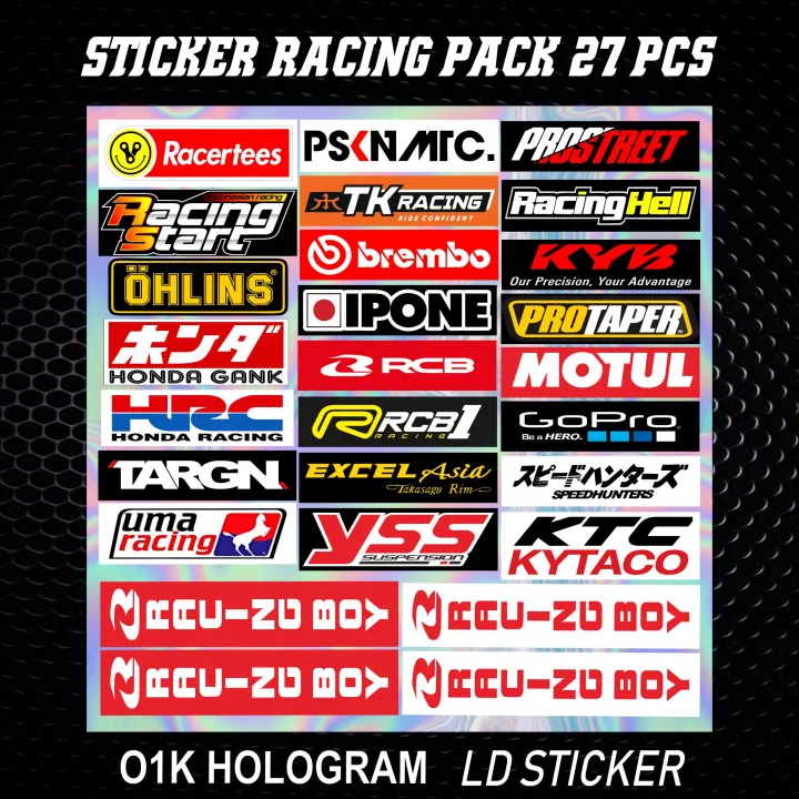 STICKER RACING / STIKER PACK / STIKER MOTOR / STICKER BALAP Sticker ...