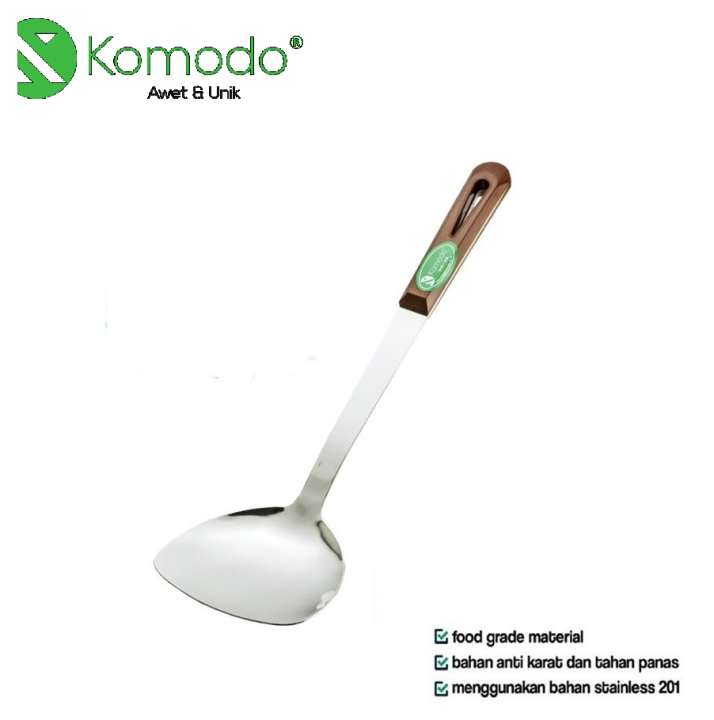 Sodet Spatula Stainless Komodo Motif Kayu Semeru | Lazada Indonesia