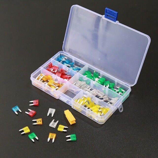 120pcs 5A-30A mini small fuse fius set box | Lazada