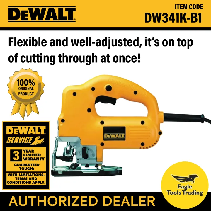Dewalt DW341K-B1 Compact Jigsaw Automatic Top Handle | DeWalt Jigsaw ...