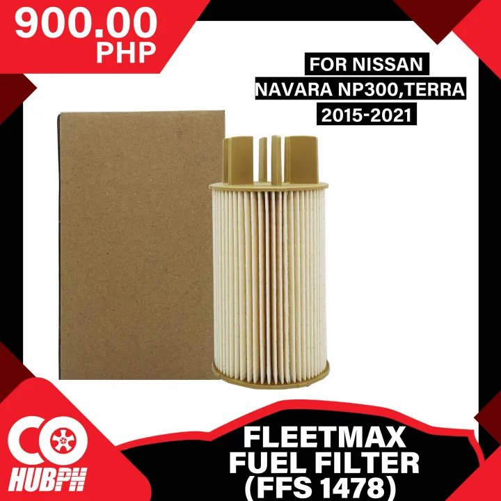 FLEETMAX FUEL FILTER FOR NISSAN NAVARA NP300 , TERRA 2015-21 (FFS 1478 ...