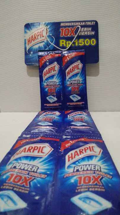 HARPIC POWER ORIGINAL SACHET 25ml - 12sachet + HANGER | Lazada Indonesia