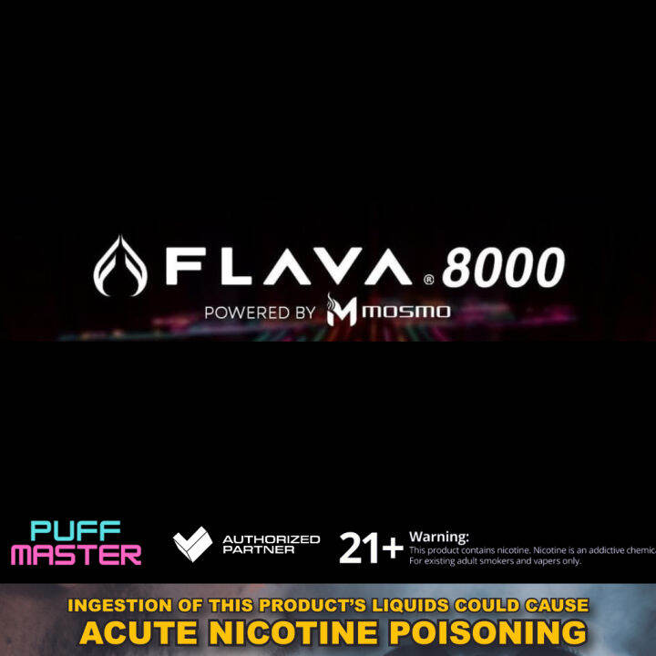 Flava Mosmo 7000/8000 puffs with free lanyard 30mg Nic Disposable Vape ...