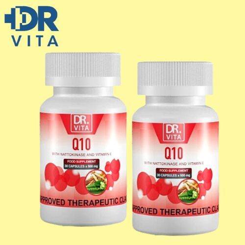 100% Original Dr. Vita Q10 with Nattokinase and Vitamin E (Twin Pack) | Lazada PH