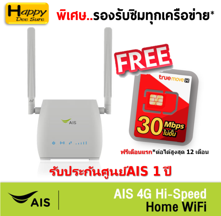 AIS 4G Hi-Speed HOME WiFi ใส่ซิมได้ Lot พิเศษ รองรับทุกเครือข่าย* รับประกันศูนย์AIS 1 ปี ฟรี ...