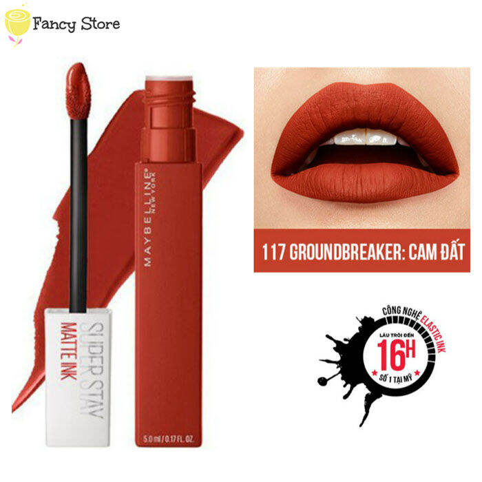 Maybelline Superstay [117 GROUNDBREAKER] Matte Ink Lip Cream Matte ...
