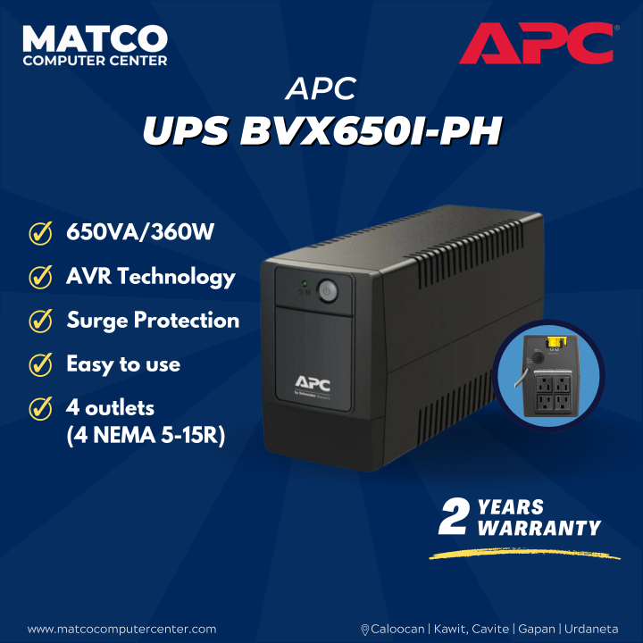 APC UPS BVX6501-PH | Lazada PH