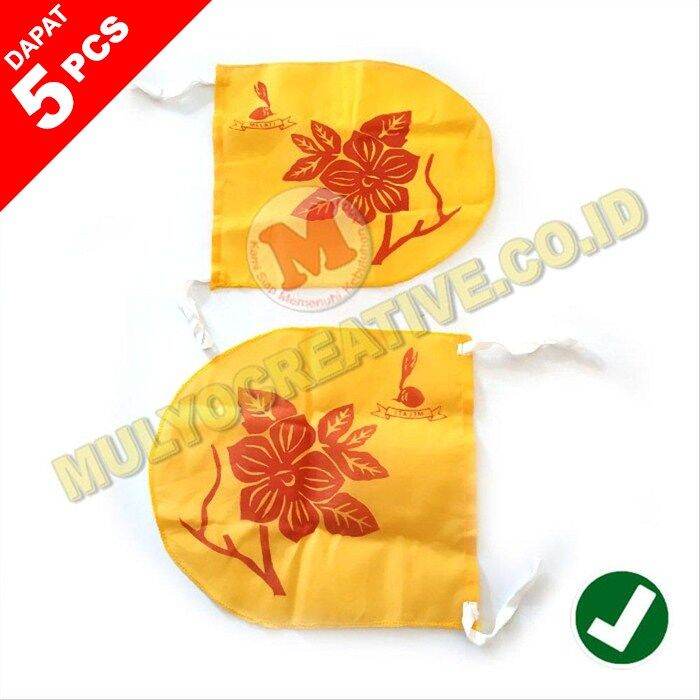 Bendera Regu Pramuka - Bendera Regu Melati Atribut Pramuka Murah / 5pcs ...
