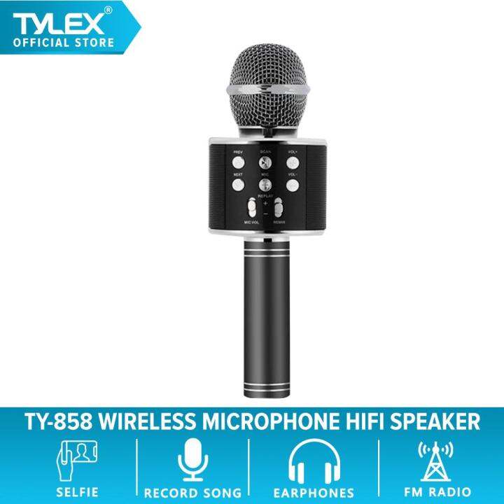 TYLEX TY-858 Wireless Portable Handheld Bluetooth Microphone and ...