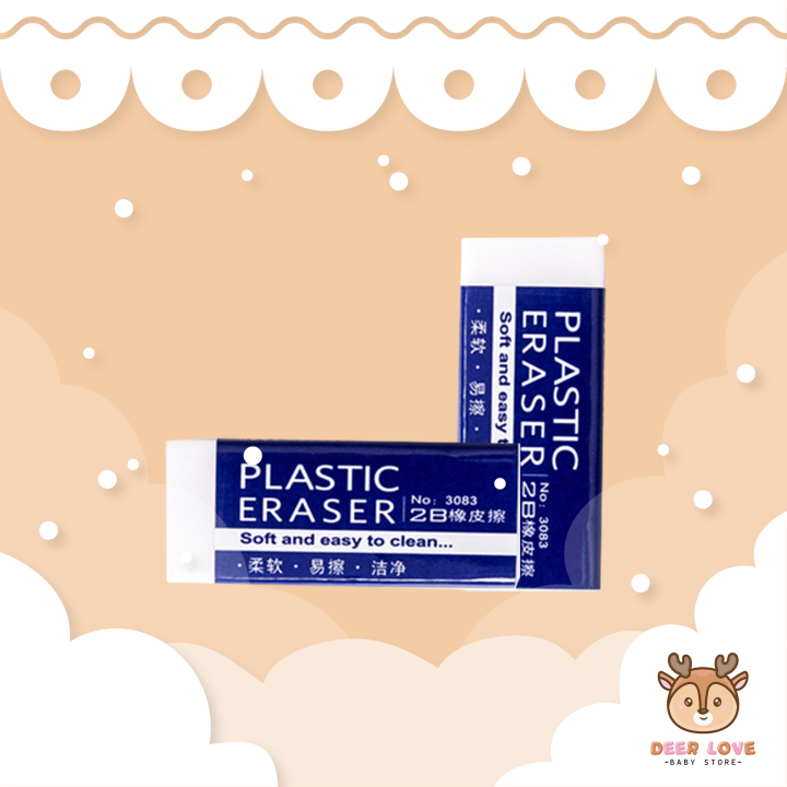 Soft And Plain White Eraser 3081 3083 Clean Eraser Stationery Supplies ...