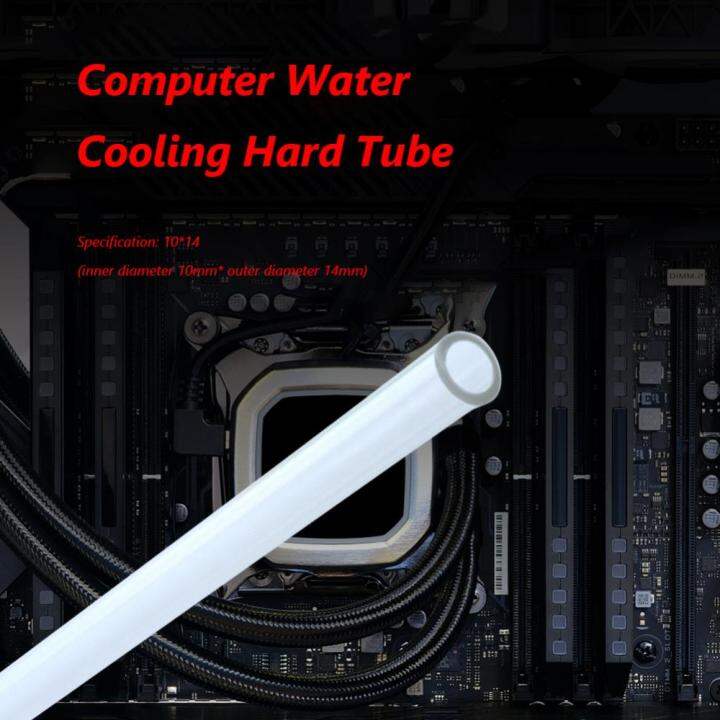 FREEZEMOD PC Liquid Cooling PETG Tube 10mm ID Rigid Hard Pipe Tubing 1. ...