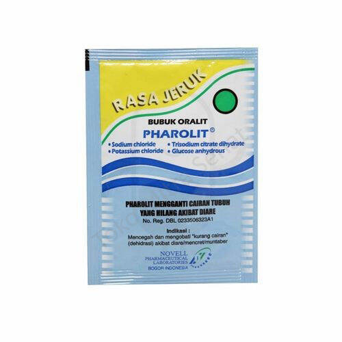 BUBUK ORALIT PHAROLIT RASA JERUK 1 SACHET UNTUK MENGGANTI CAIRAN YANG ...