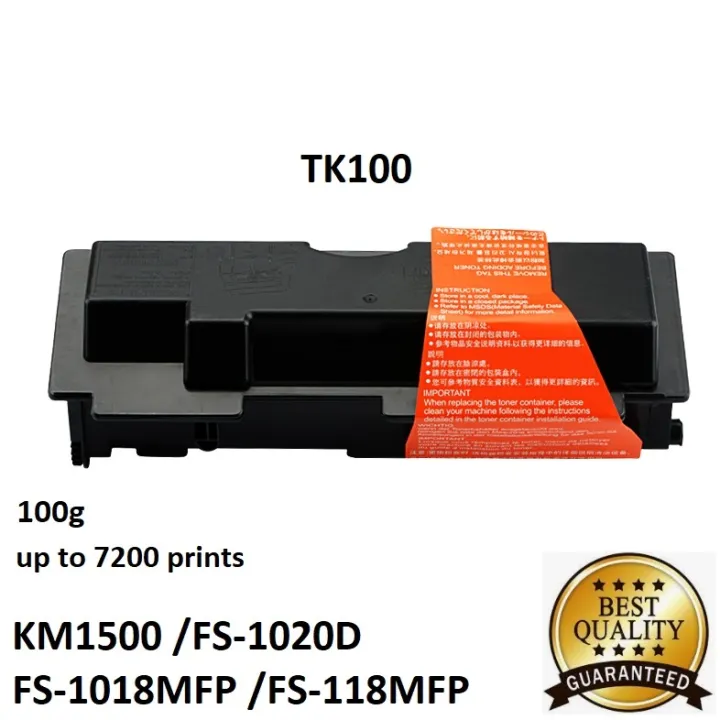 TK100 toner cartridge for Kyocera KM1500 FS-1020D FS-1018MFP FS-118MFP ...