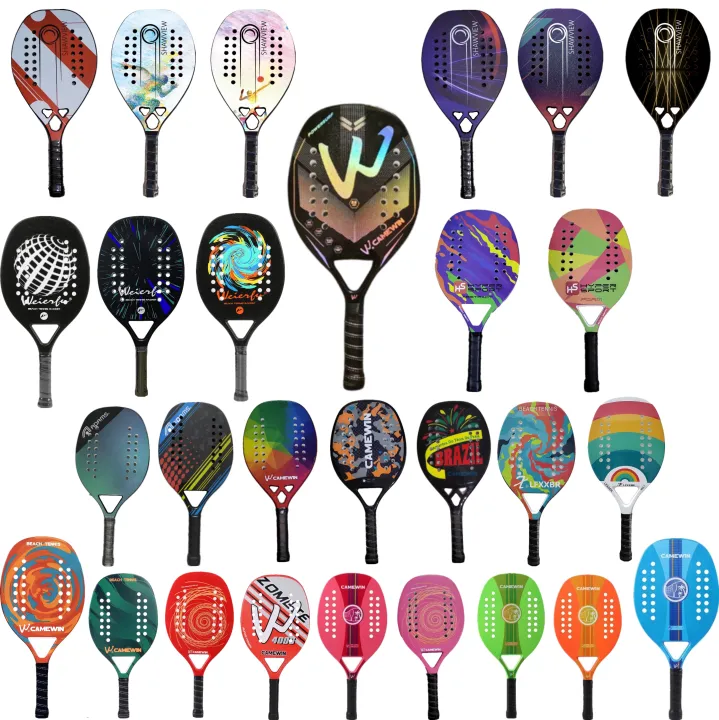 High Quality Carbon and Glass Fiber Beach Tennis Racket Soft Face ...