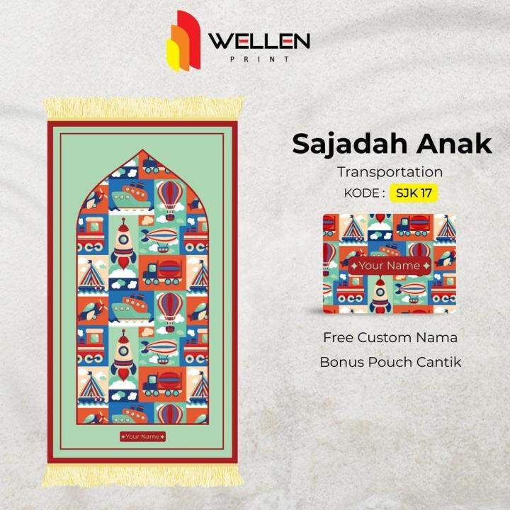 Wellen Print - Sajadah Custom Print Nama / Cetak Sajadah Dan Pouch ...