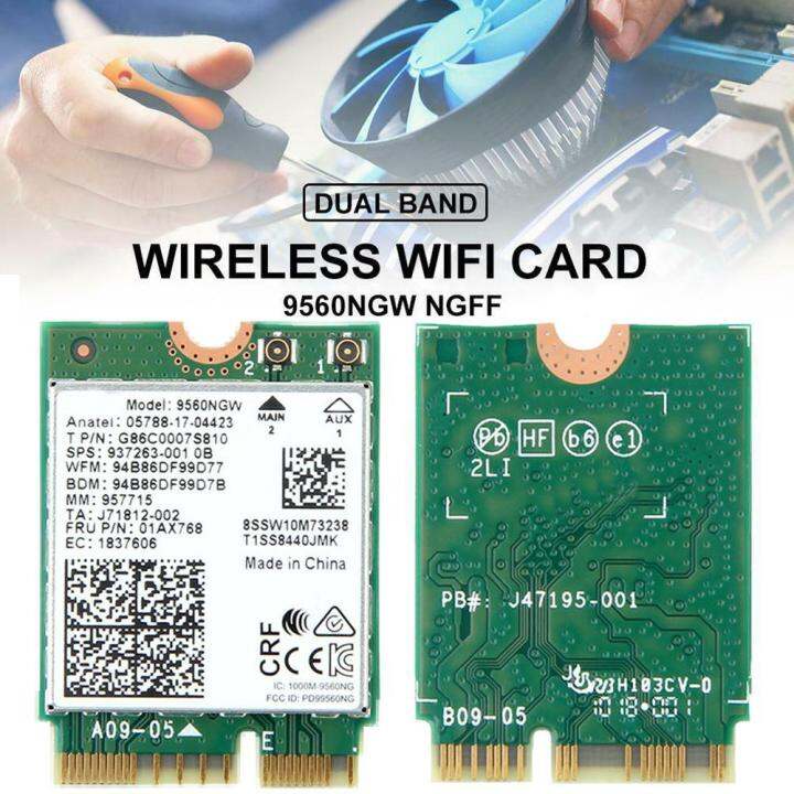 9560AC 9560NGW NGFF Key E 1.73Gbps Bluetooth 5.0 Dual Band Wireless Network Card | Lazada.co.th