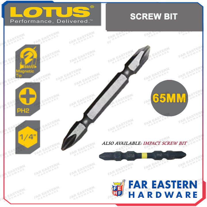 LOTUS Impact / Screw Bit PH2 65MM LTAC | Lazada PH