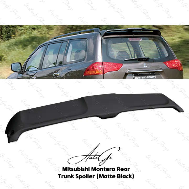 Mitsubishi Montero 2009-2015 Drill Type Rear Trunk Spoiler (Matte Black ...