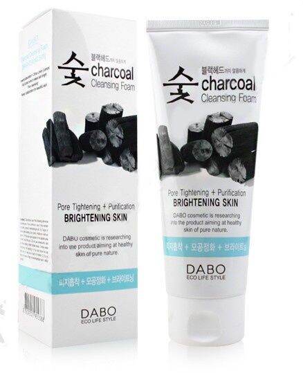 Sữa rửa mặt than hoạt tính Dabo Charcoal Cleansing Foam 150ml + | Lazada.vn