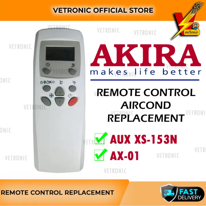 Akira Air Conditioning Conditioner Aircon Remote Control | AX-01 | Lazada
