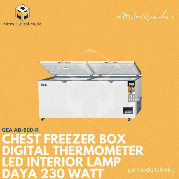 GEA AB-600-R Chest Freezer 500 Liter Freezer Box | Lazada Indonesia
