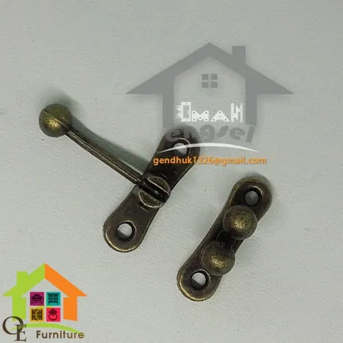 Omah Engsel Kuncian Lock Peti Kotak 32x30mm G.59/ hasp lock / kunci ...