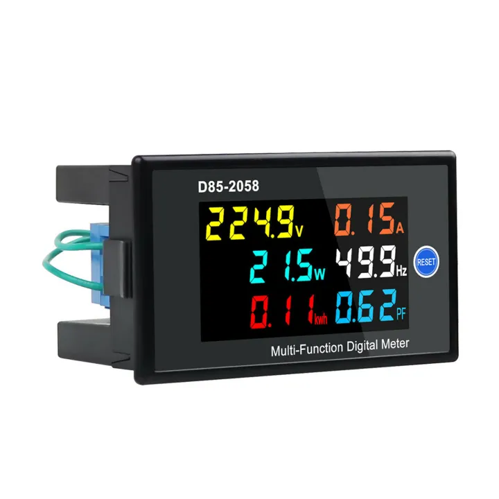 Multi-Function Single Phase Digital Meter LCD Display AC Voltage AC ...