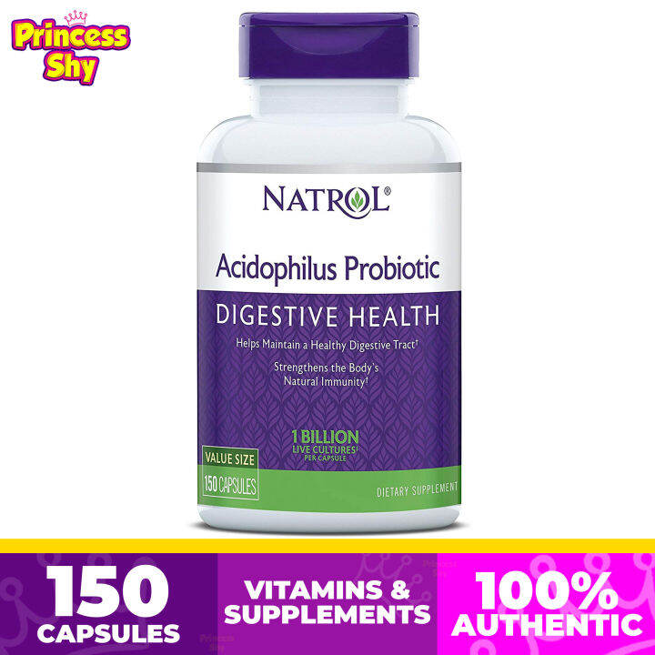 Natrol Acidophilus Probiotic 150 capsules 1 Billiion Live Cultures Per ...