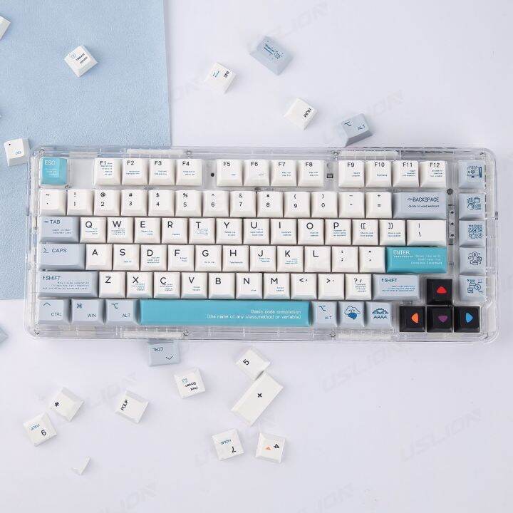 Programmer Theme Keycaps 128 Keys English CHRRY Profile PBT Keycap ...