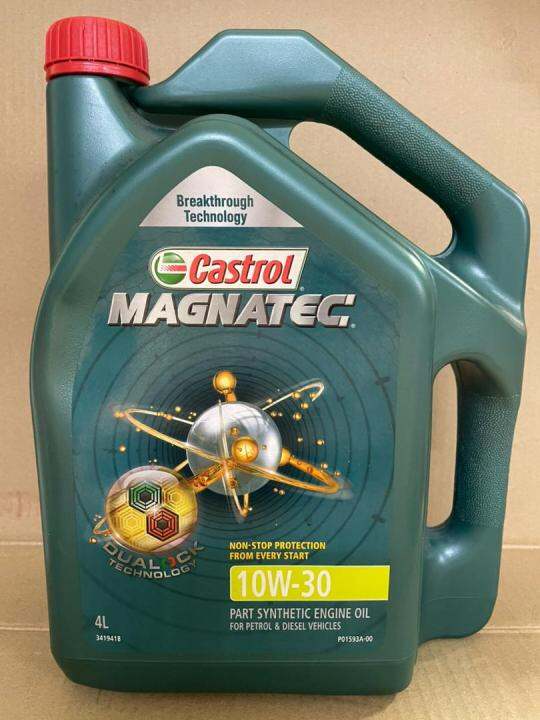 CASTROL SEMI 10W-30 4LITERS ENGINE OIL MINYAK HITAM 4L 10W30 10 30 10 ...