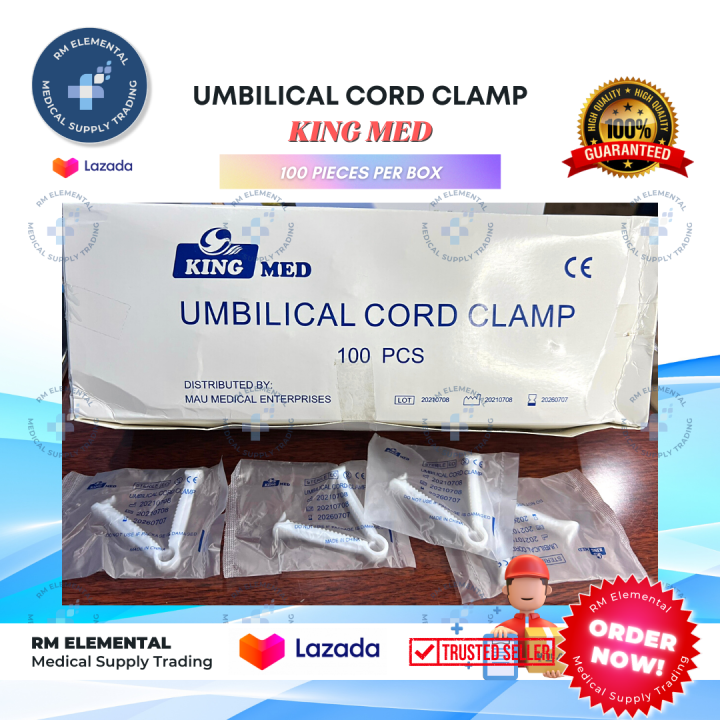 UMBILICAL CORD CLAMP BY KINGMED (sold per box) 100s | Lazada PH