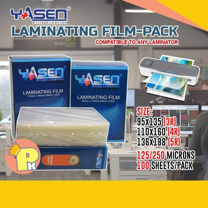 cut size Laminating Film 250 Microns 125 Microns 3r size 4r size 5r size 100 pcs | Lazada PH