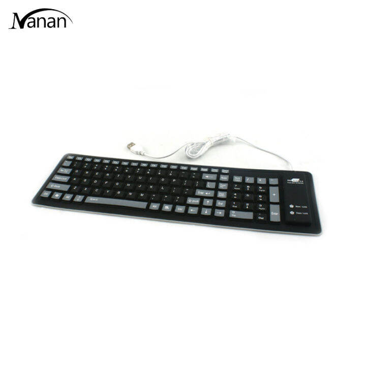 Portable Silent Foldable Silicone Keyboard Usb Flexible Soft Waterproof ...