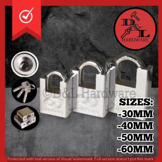 D-2005 1PCS Keyed Padlock (30MM, 40MM, 50MM, 60MM) Waterproof Antirust ...