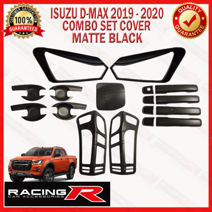 Dmax ( D-MAX ) 2019 - 2020 Garnish Cover Combo Set Matte Black Head ...