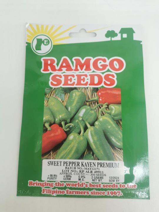 RAMGO SWEET PEPPER KAYEN PREMIUM SEEDS ( ORIGINAL GARDEN PACK ) | Lazada PH