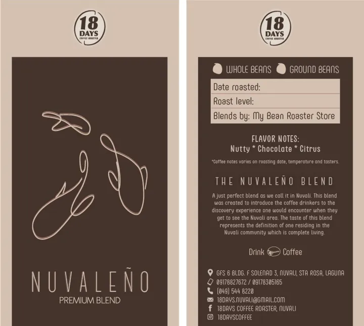 18 Days Coffee Roaster NUVALEÑO PREMIUM BLEND | Lazada PH