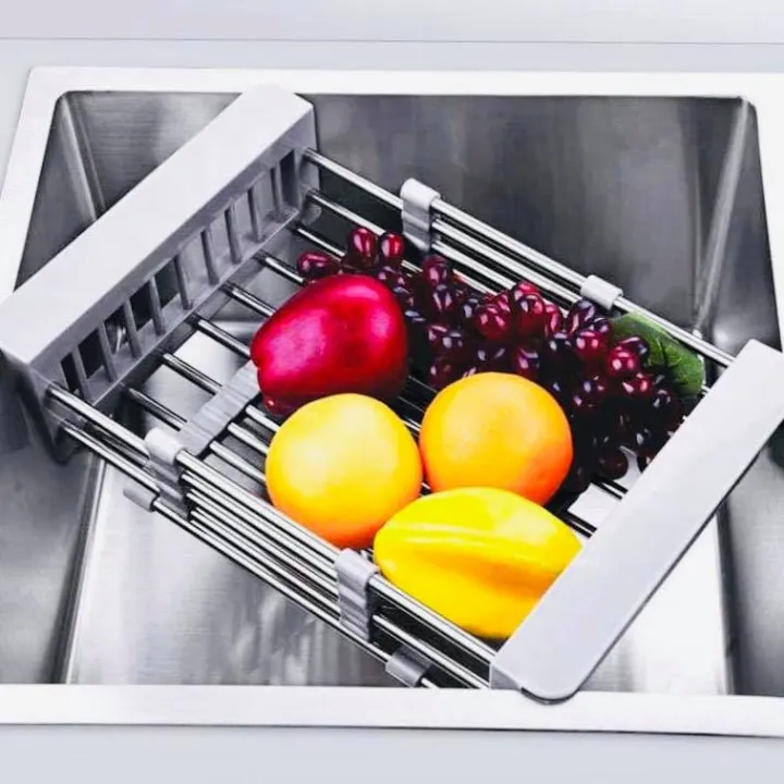 Muti Purpose Sink Drainer Expandable Dish Drying Rack Over Sink
