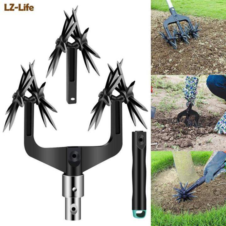 Hand Tools Yajuhoy Rotary-Cultivator-Tool - Hand Tiller For Gardening ...
