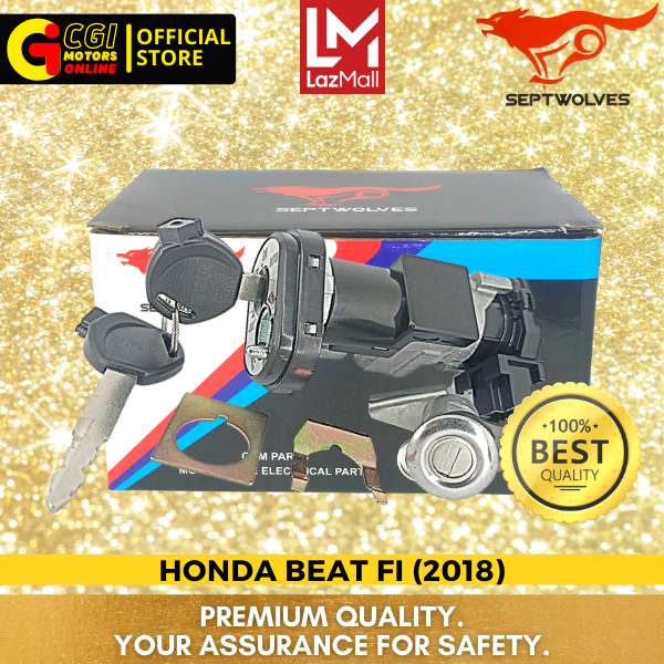 SEPTWOLVES Key Set (Main Switch & Seat lock) Honda Beat Fi [2018 ...