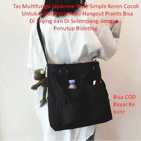 Tas Multifungsi Japanese Style Simple Keren Cocok Untuk Kuliah Kerja ...
