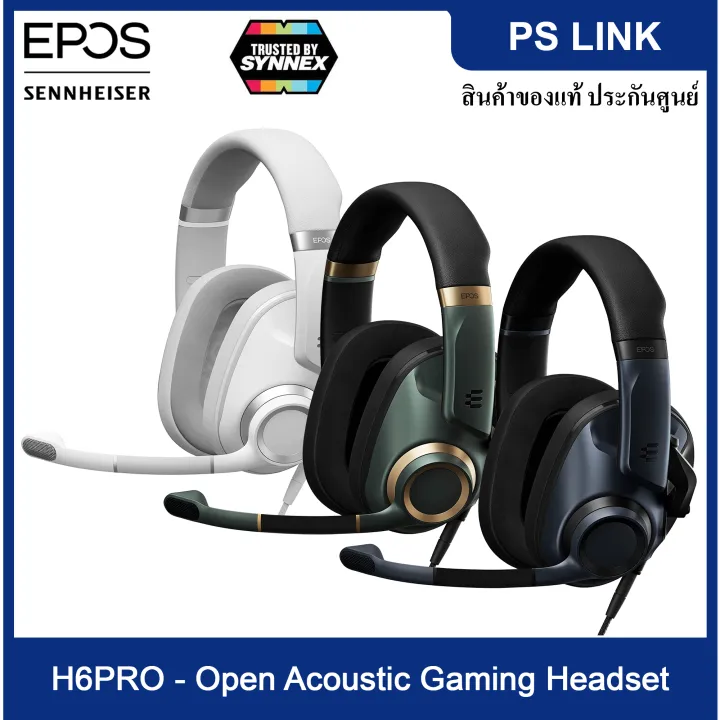 Epos H6 Pro Open Acoustic Gaming headset หูฟังเกมมิ่งแบบเปิดประสิทธิภาพสูง หูฟังอะคูสติกแบบเปิด ...