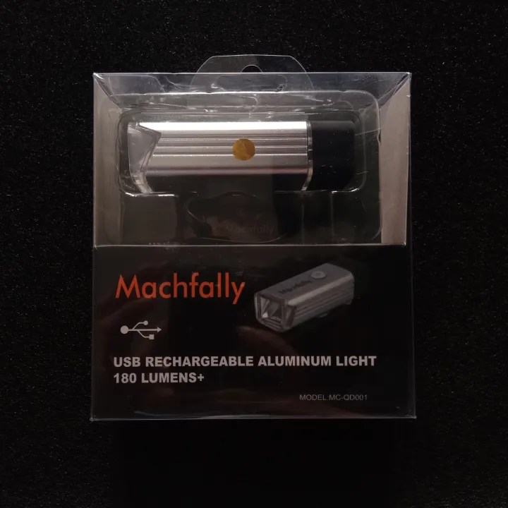 Machfally Headlight USB Rechargeable Aluminum Light 180 Lumens | Lazada PH