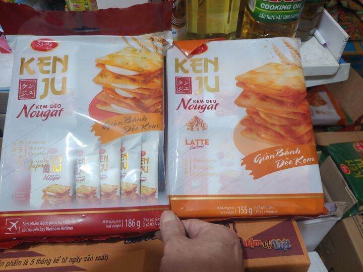 Bánh Quy Kenju Nougat Kem Sữa Richy Hộp 186g/155g | Lazada.vn