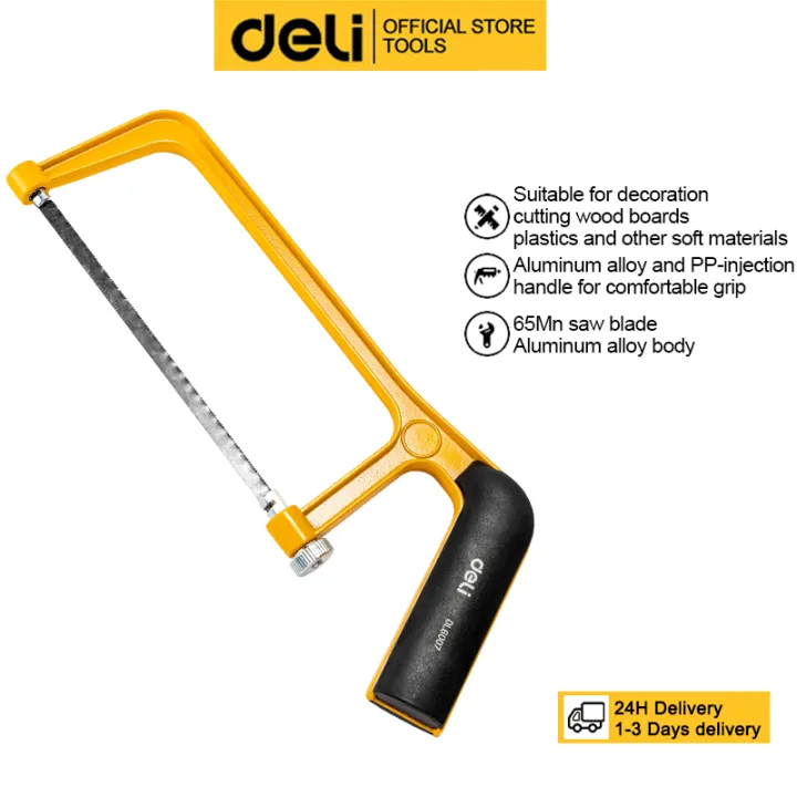 Deli Deli Portable Mini Home Hacksaw 6'' Hack Saw Frame With Blade ...