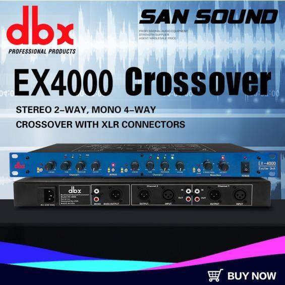 DBX EX4000 crossover 4 way Professional 2 stereo channels 4 mono ...